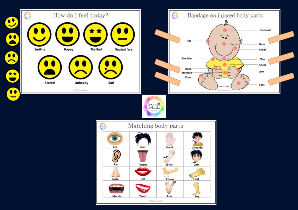 My Body & Feelings Worksheets My Feelings Busy Book Activities for ...