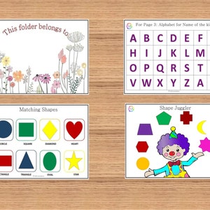 First Learning Folder. Toddler Busy Book. Busy Book Printable. Learning ...