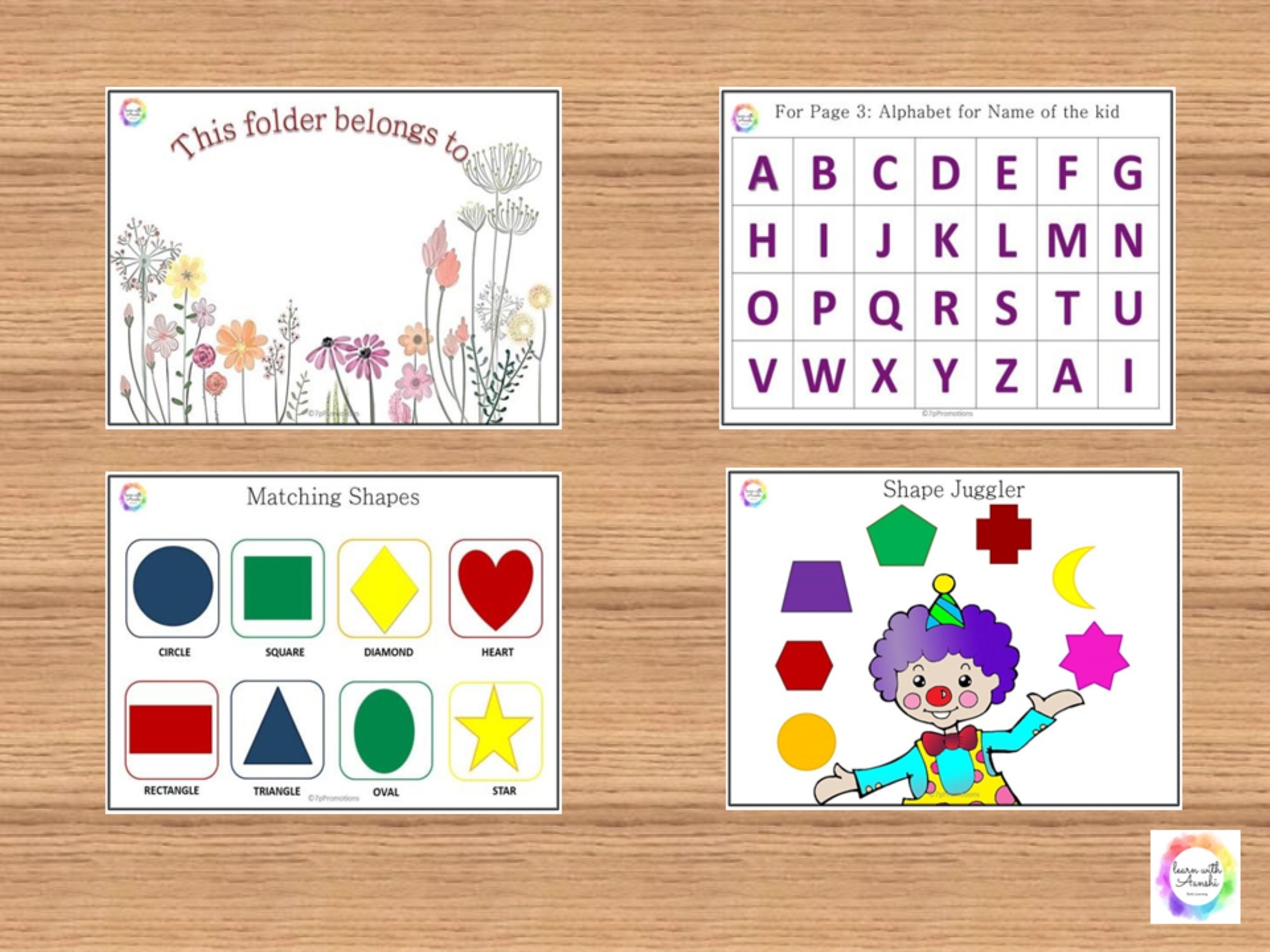 First Learning Folder. Toddler Busy Book. Busy Book Printable. - Etsy