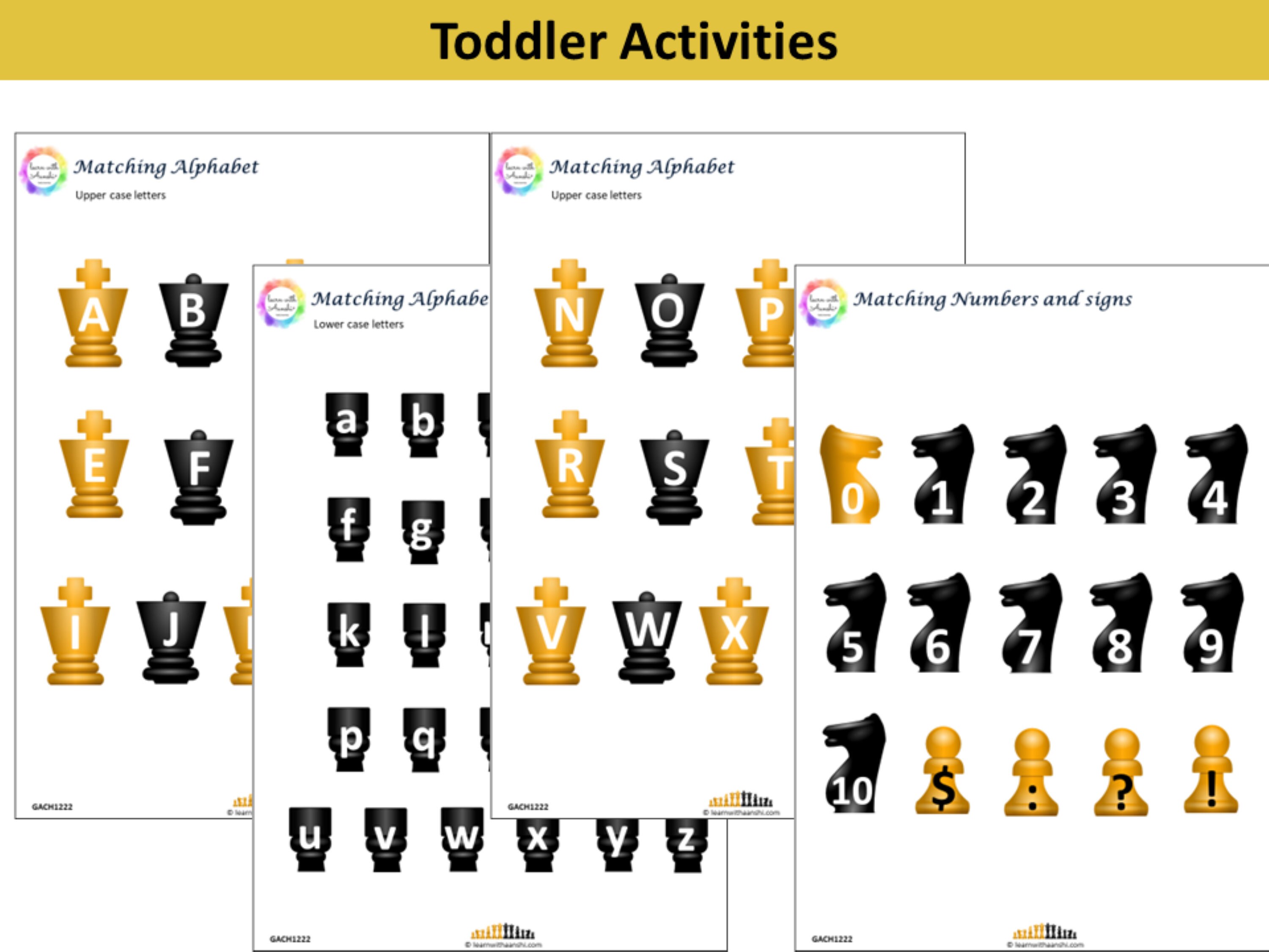 Chess, Combo Pack for Kids, Busy Books, Chess Printables, Learning ...