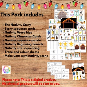 Nativity Printable, Nativity Scene Activity, Christmas Busy Book ...