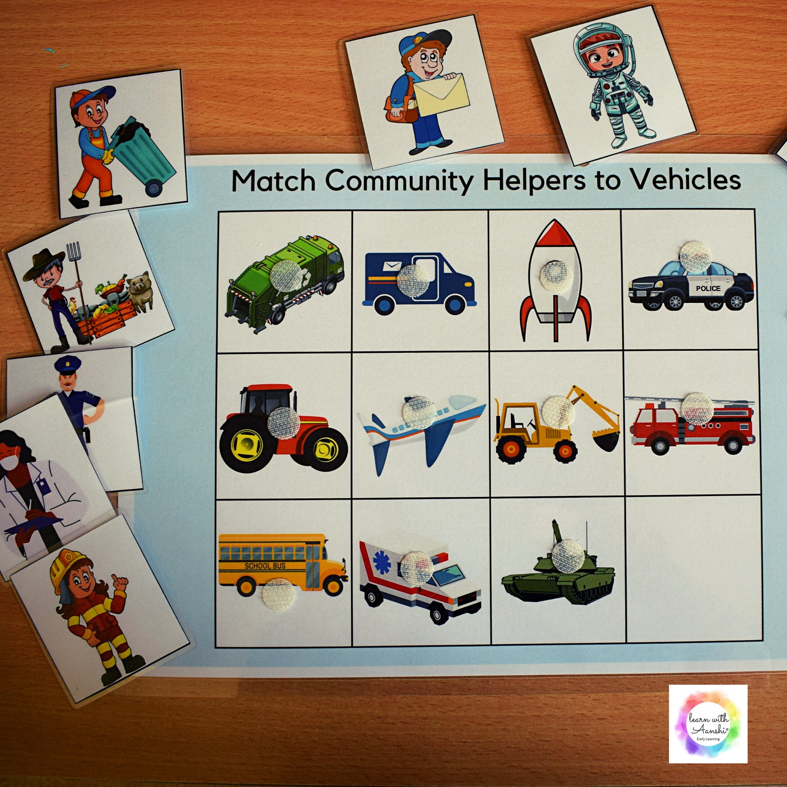 Community Helpers Printable Busy Book, Preschool Busy Books, Toddler ...