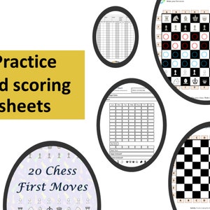 Chess, Combo Pack for Kids, Busy Books, Chess Printables, Learning ...