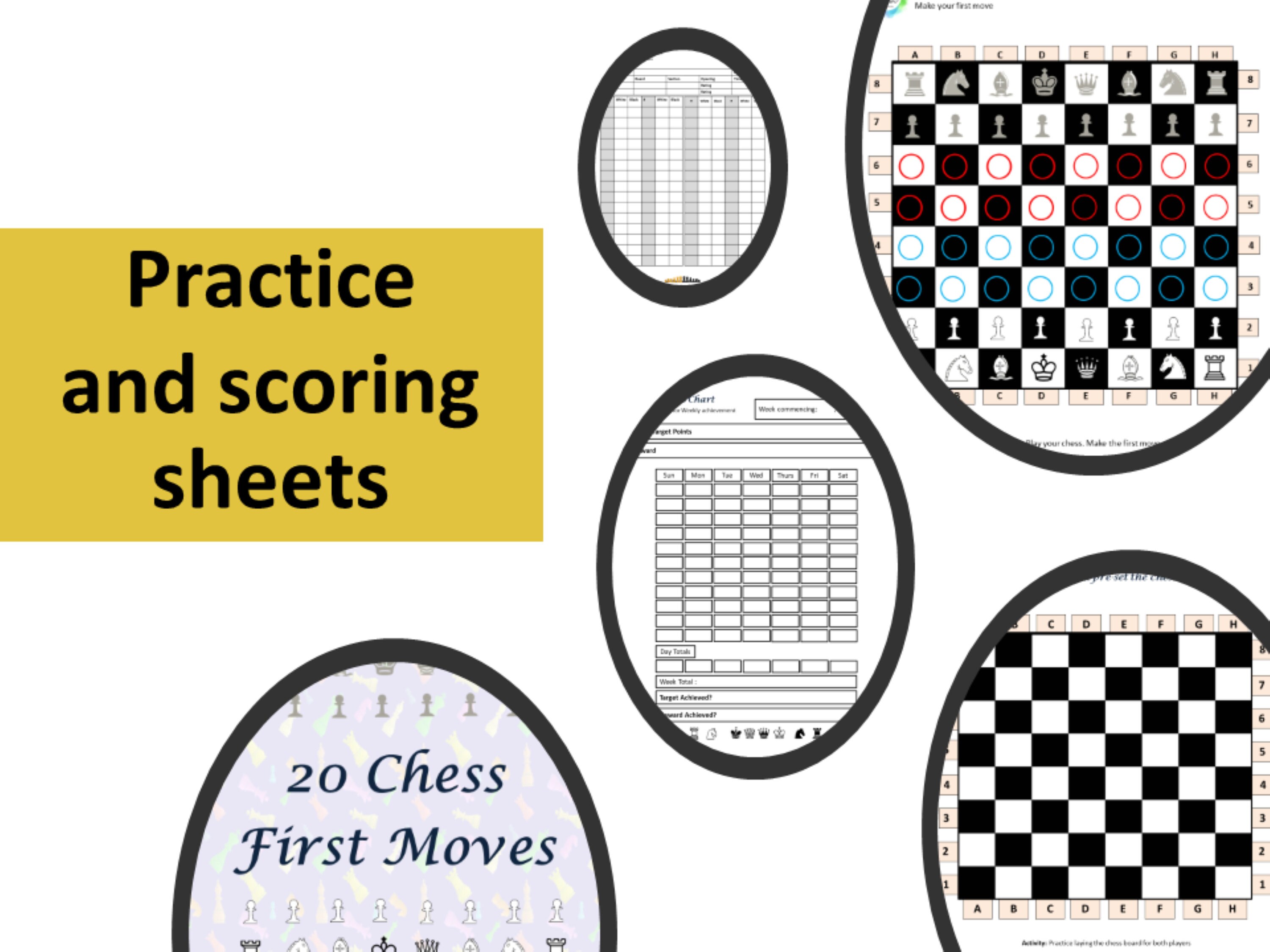 Chess, Combo Pack for Kids, Busy Books, Chess Printables, Learning ...