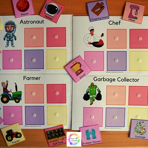 Community Helpers Printable Busy Book, Preschool Busy Books, Toddler ...