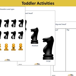 Chess, Combo Pack for Kids, Busy Books, Chess Printables, Learning ...
