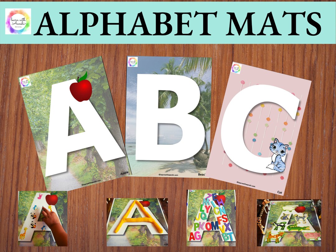 Amazing Alphabet Playdough Mats, Printable Play Dough Mat, Alphabet ...