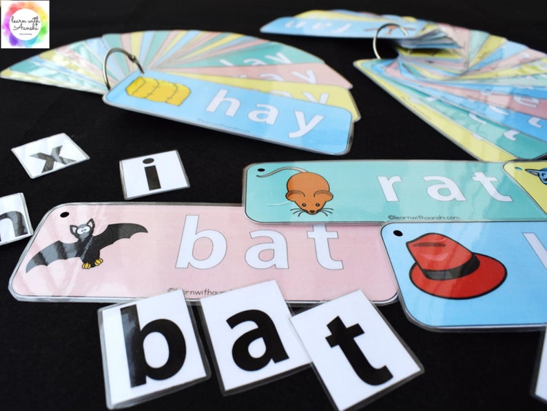 Phonics Printables, CVC, CVC Word Builder, Word Spelling Game, Learning ...