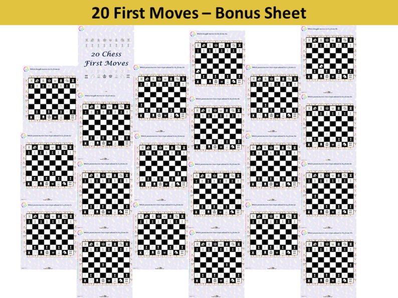 Chess Printables, Chess Basics, Learn Chess, Chess for Kids, Chess ...