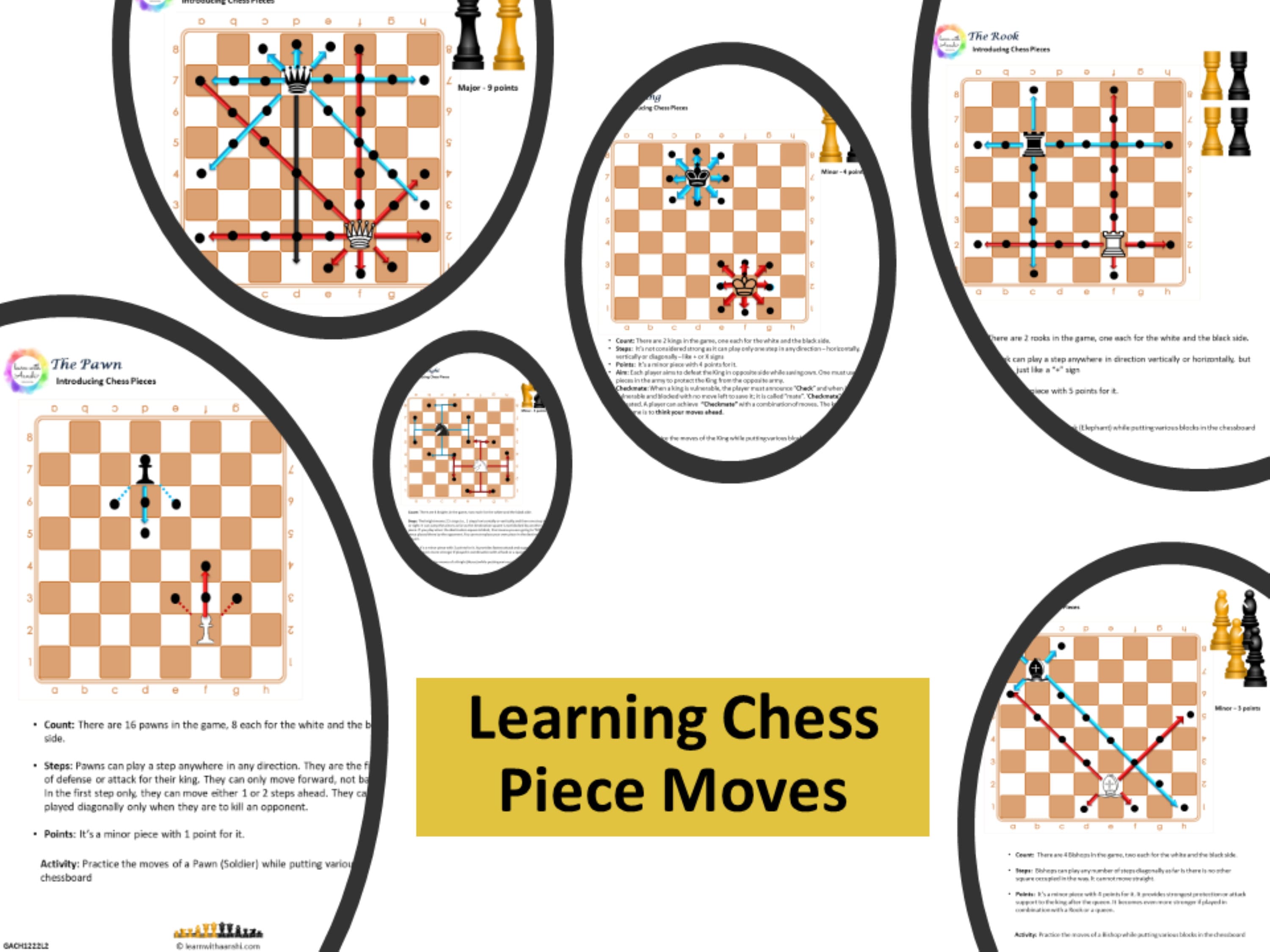 Chess, Combo Pack for Kids, Busy Books, Chess Printables, Learning ...