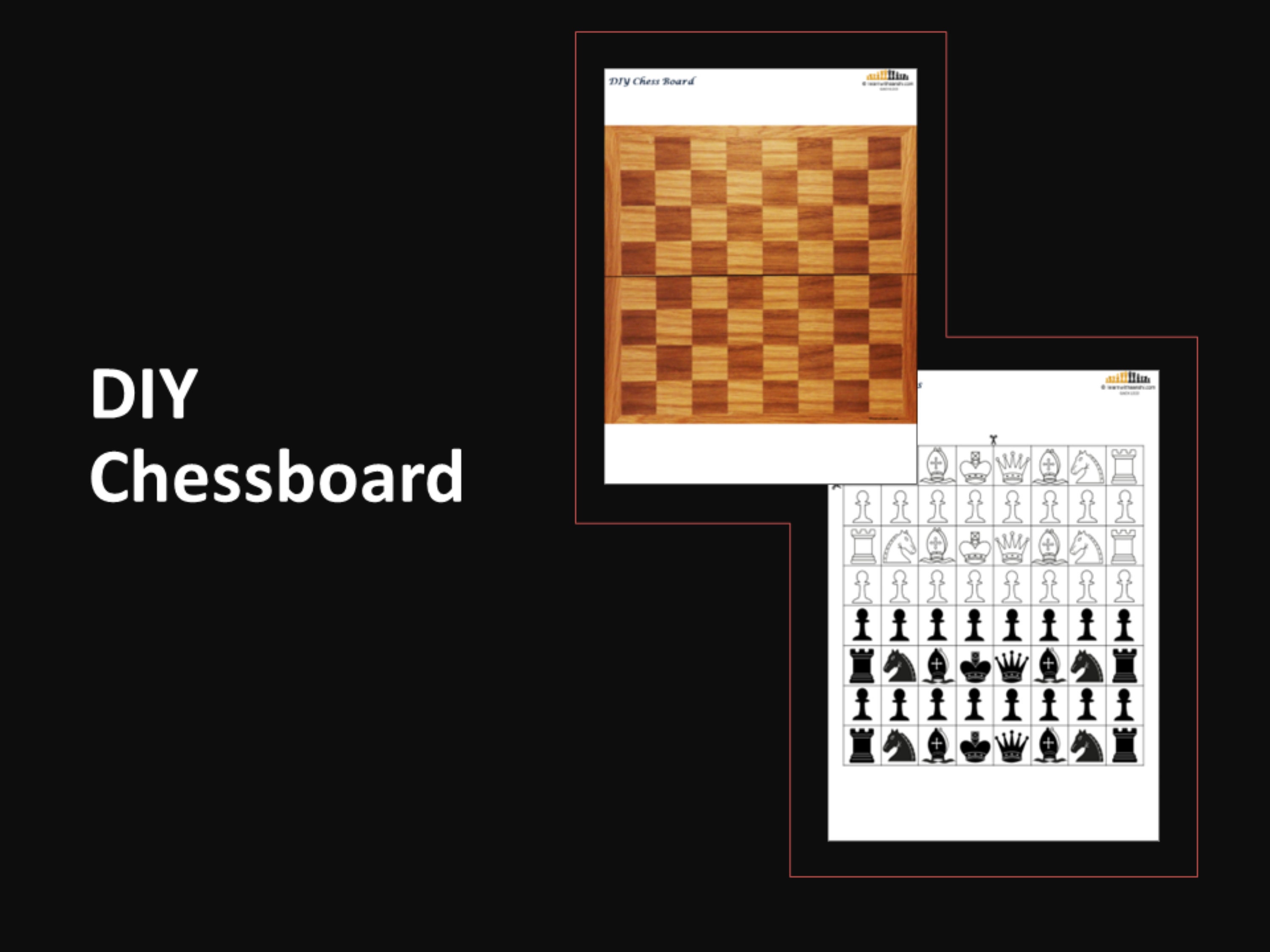 Chess Printables, Chess for Kids, DIY Chess Set, Chess Lover Gift ...