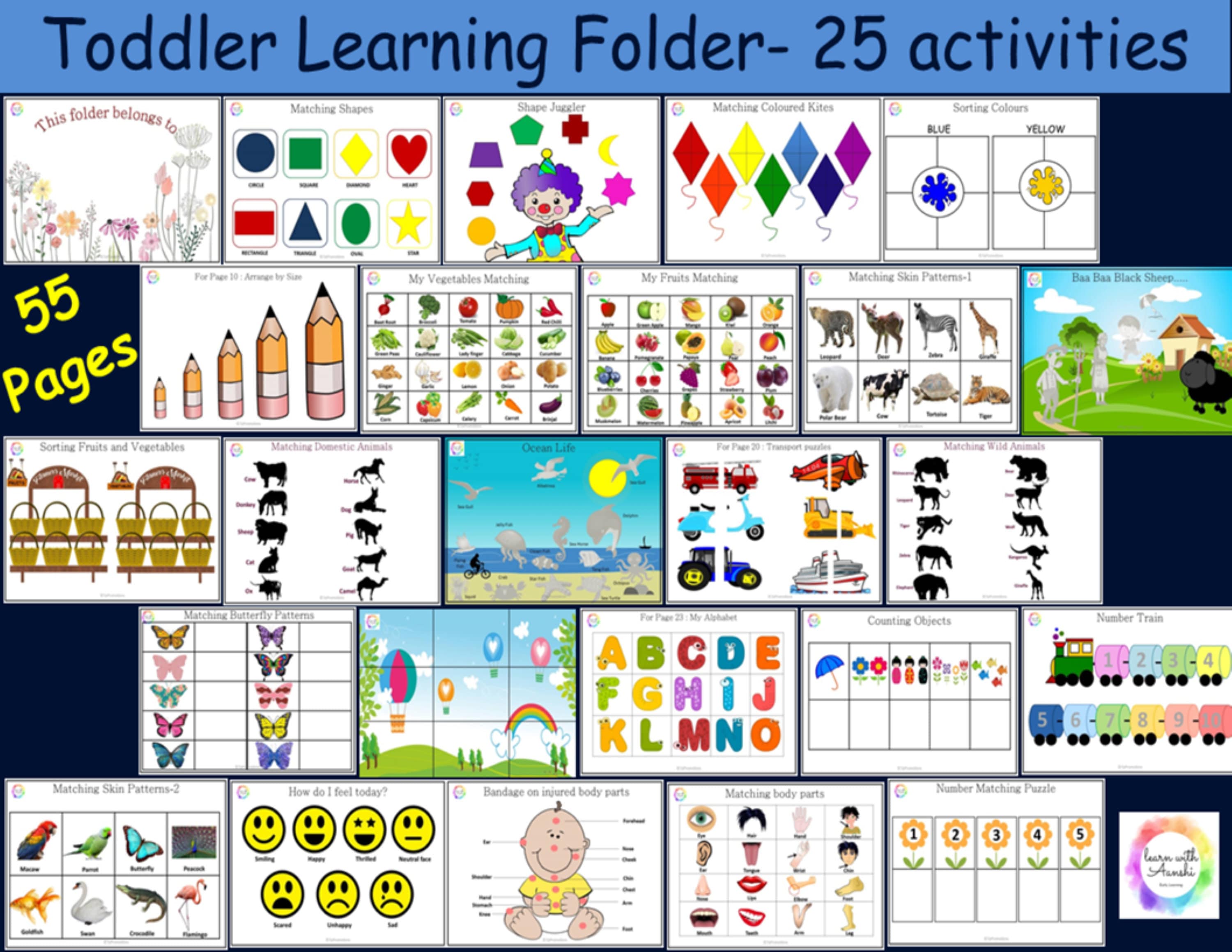 Busy Book Bundle | First Learning Folder & Mega Busy Book | Toddler ...