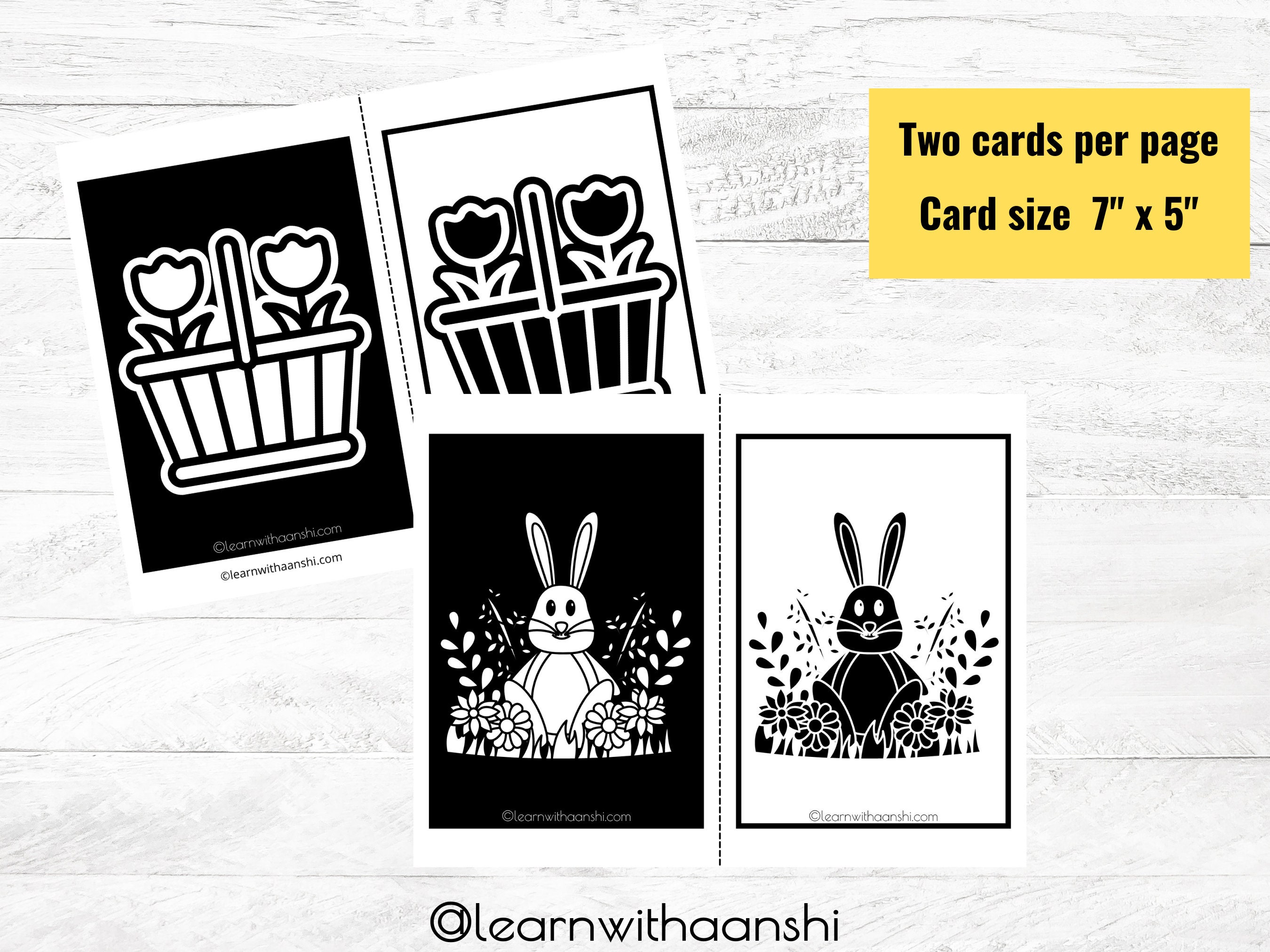 Easter Printable| High Contrast Baby Cards Printable, Montessori Black ...