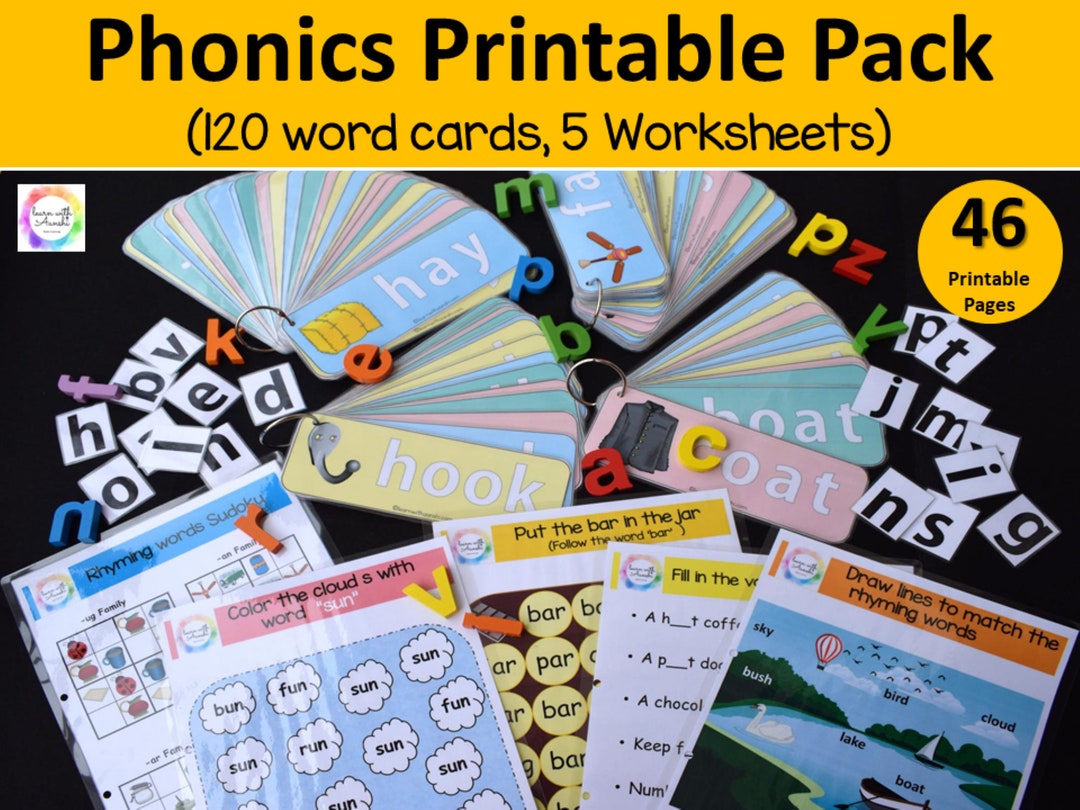Phonics Printables, CVC, CVC Word Builder, Word Spelling Game, Learning ...