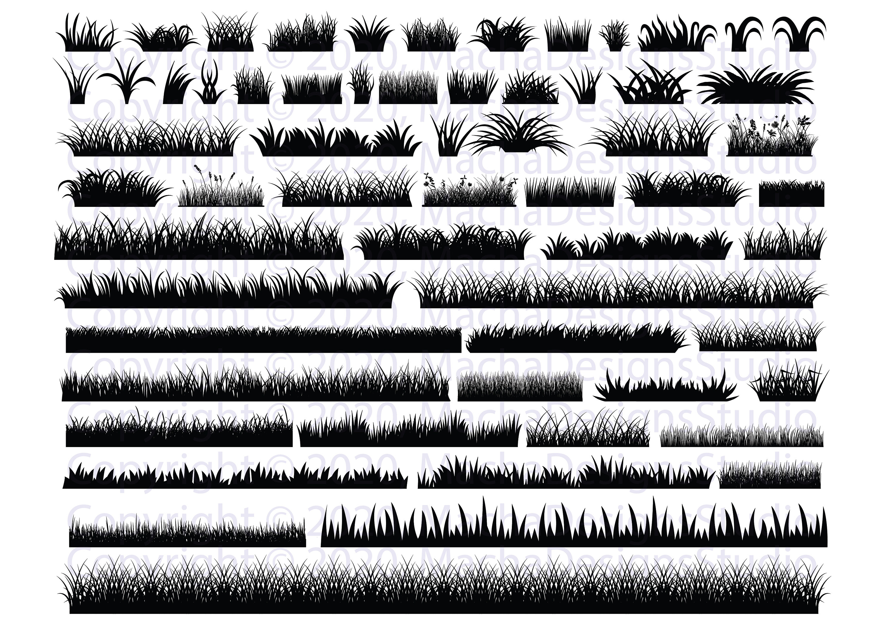 Grass SVG Bundle Grass Clipart Files SVG Instant Download - Etsy