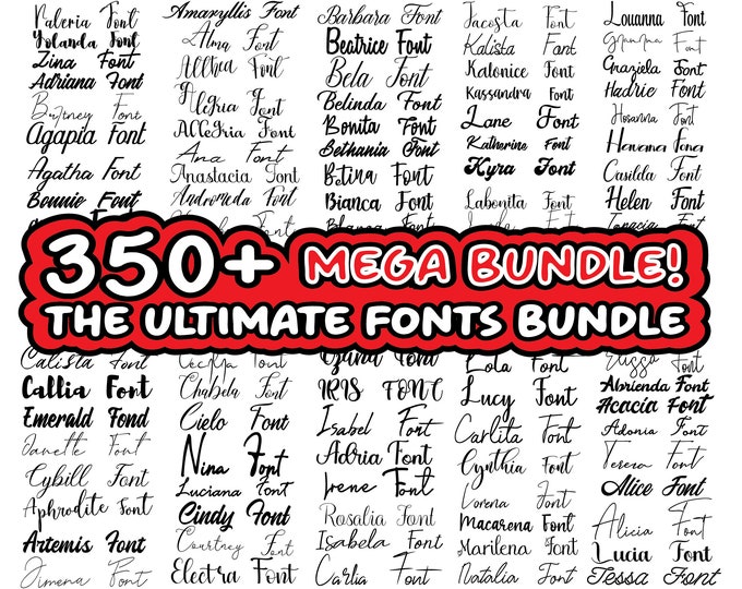 HANDWRITTEN FONTS SVG, Letters Font Svg, Calligraphy Font Svg, Handwritten Alphabet Svg, Cursive ...