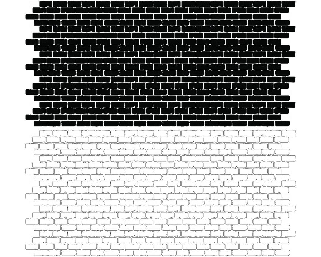 Brick Stencil, Brick Bundle, Stencil SVG, DIY Crafts SVG, Home Decor, Wall Art Stencil, Custom ...