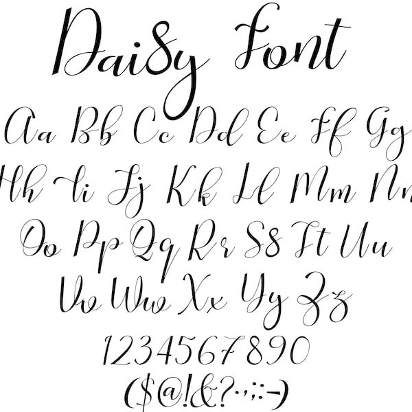 Handwritten Daisy Svg - Etsy