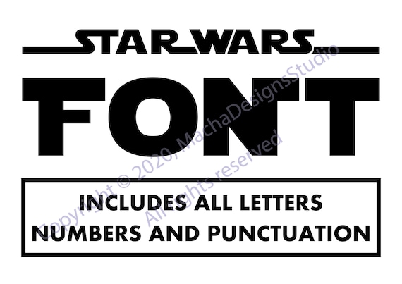 Star Wars Font SVG Font Svg Star Wars Alphabet SVG Font - Etsy Canada