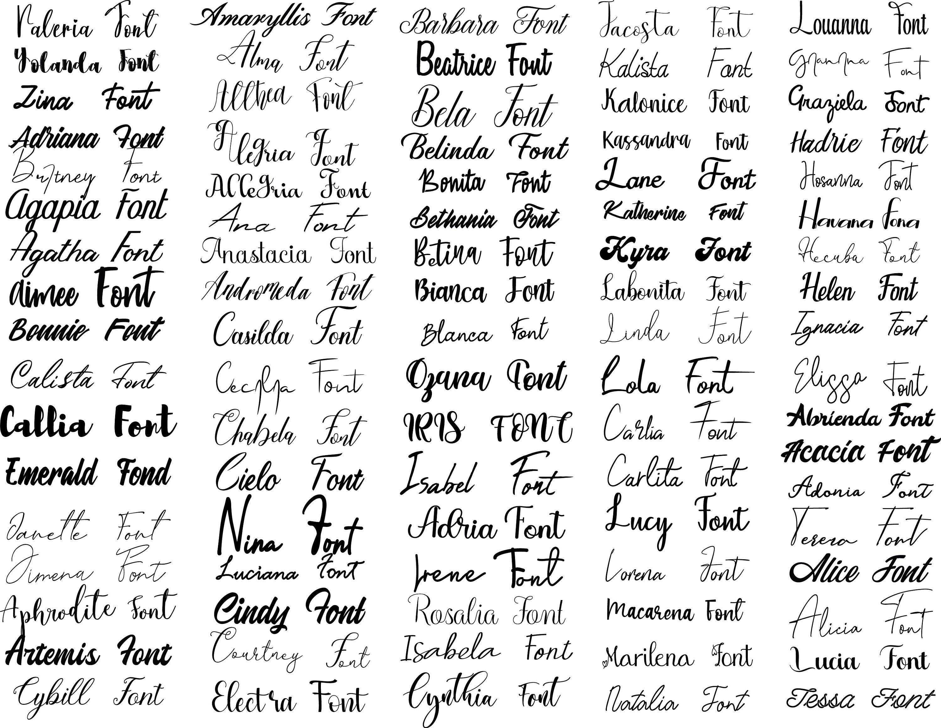 350 FONTS BUNDLE Font SVG Cursive Fonts Svg Fonts for - Etsy Australia