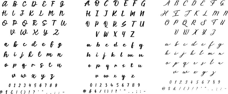 Handwriting Font Bundle: Cursive SVG, TTF Fonts (digital Download) - Etsy