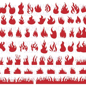 Fire Bundle SVG, Fire SVG, Instant Download, Flame SVG, Flames Svg ...