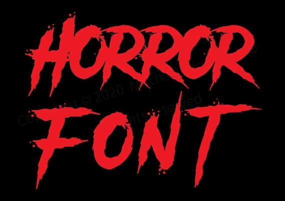 Alfabeto De Fontes De Terror