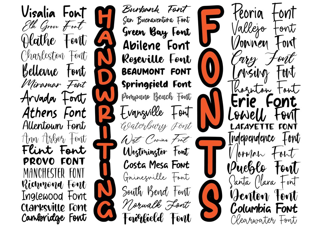 Handwritten Font SVG, Calligraphy Font SVG, FONT Svg, Cursive Font Svg ...