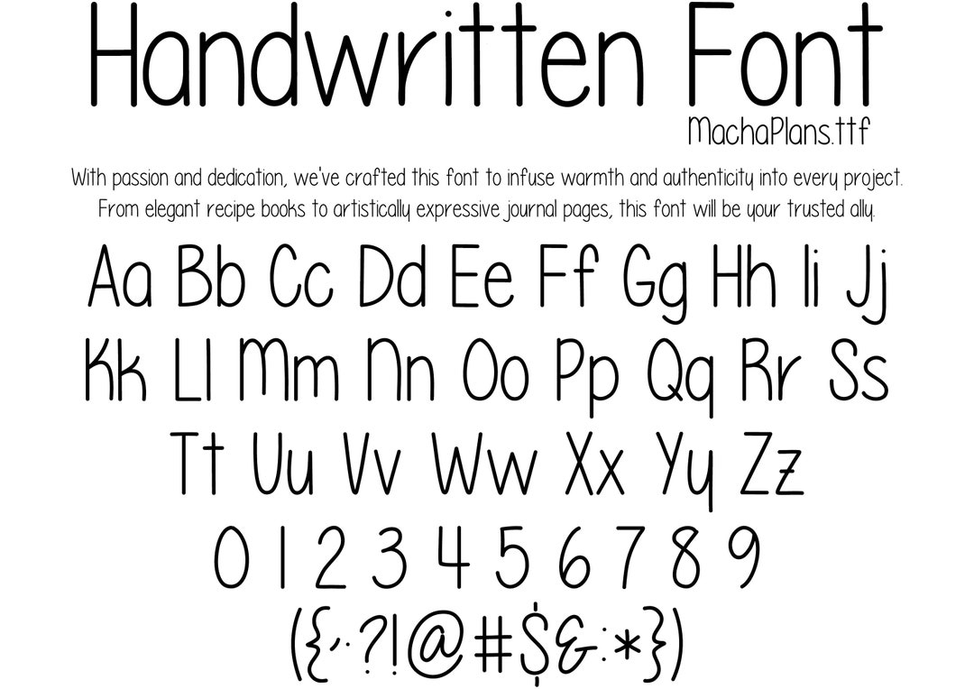 HANDWRITING FONT Cute Handwriting Neat Handwriting Alphabet Svg