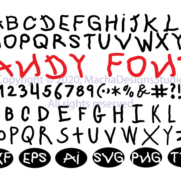Andy Toy Story Font - Etsy