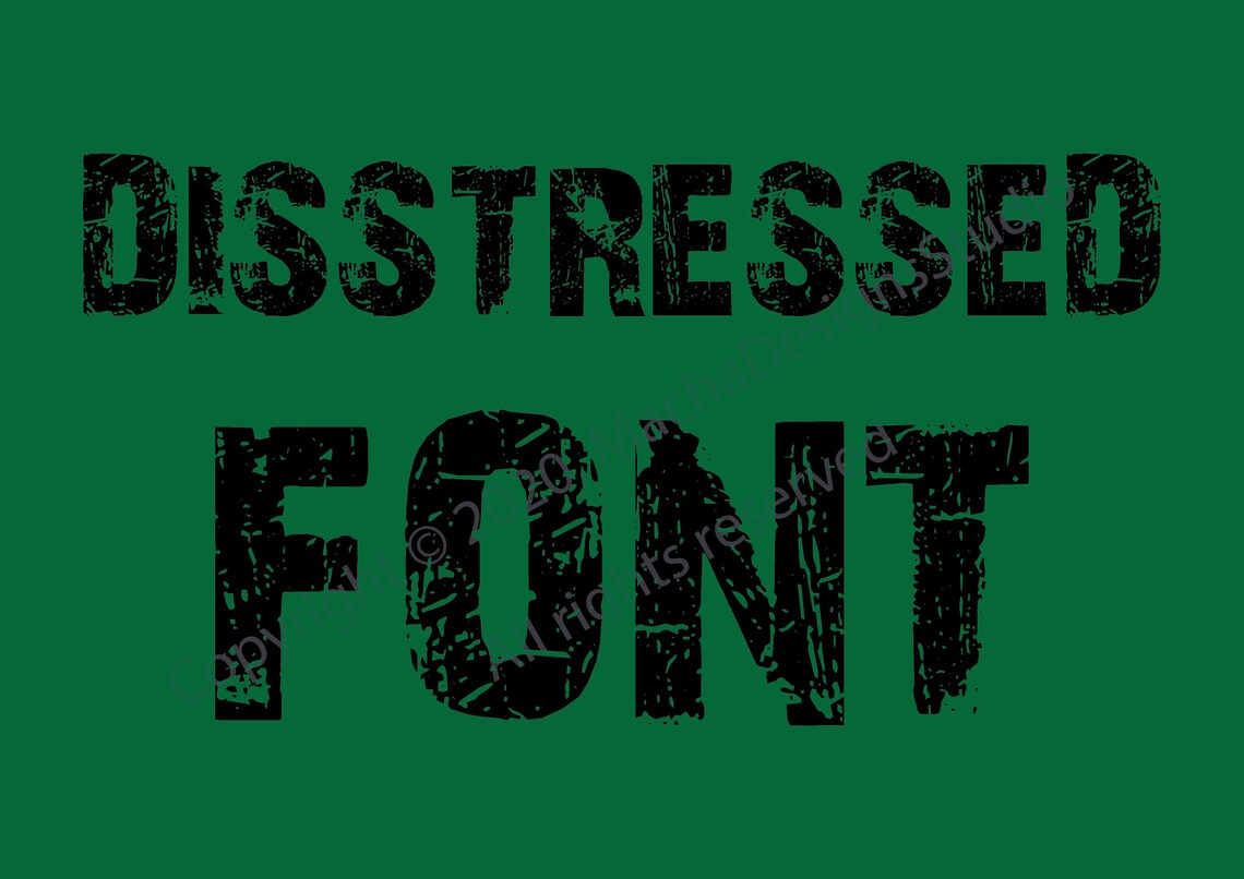 Distressed Font SVG Distressed Font TTF Instant Download - Etsy