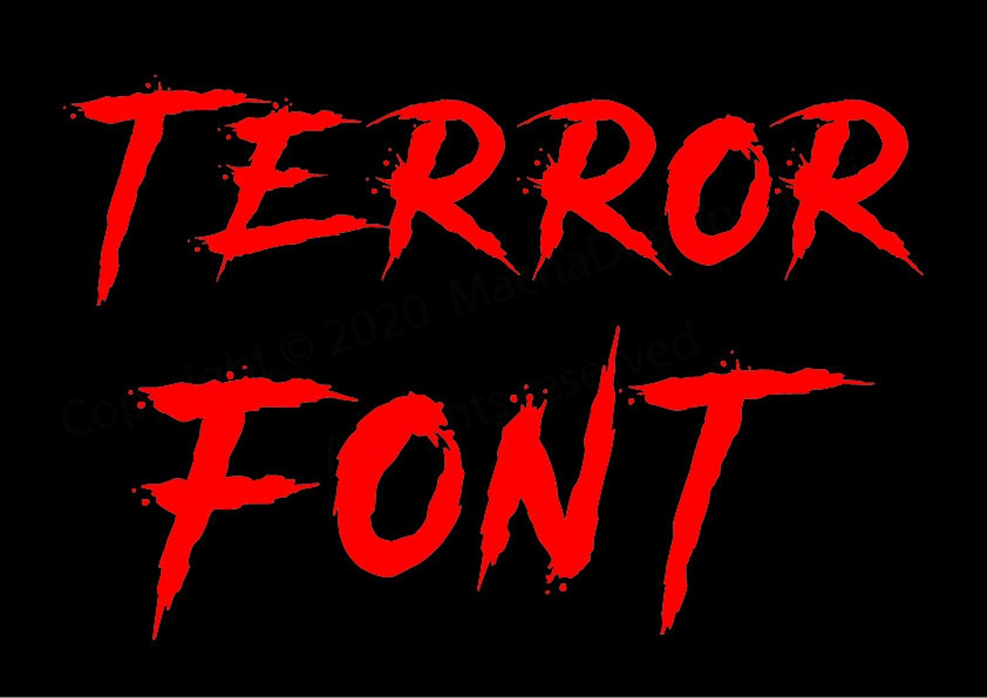 Terror Font SVG: Horror Alphabet Letters (digital Download) - Etsy
