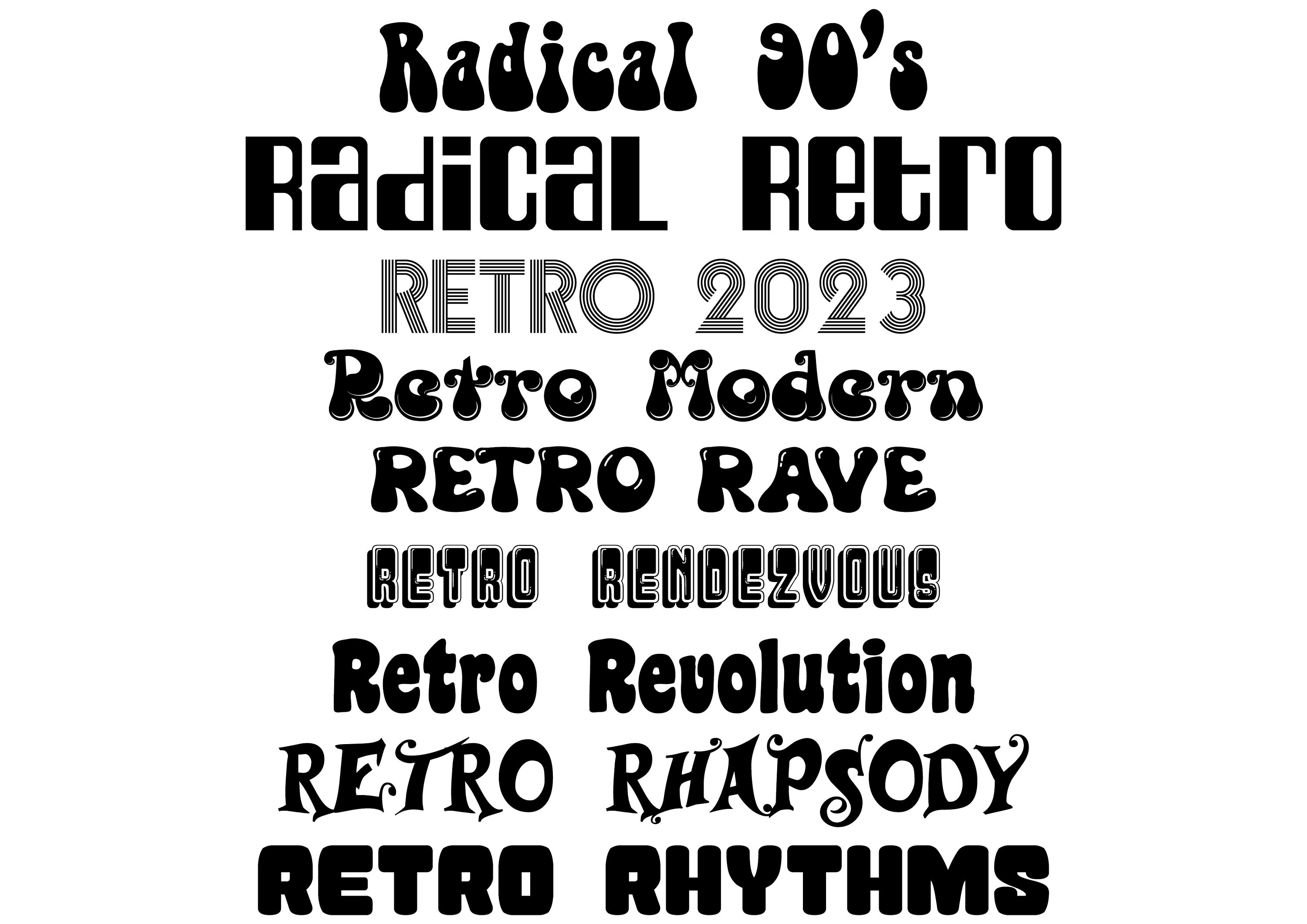 Groovy Retro Font SVG Bundle: Alphabet Clipart (50 SVG & TTF Files) - Etsy