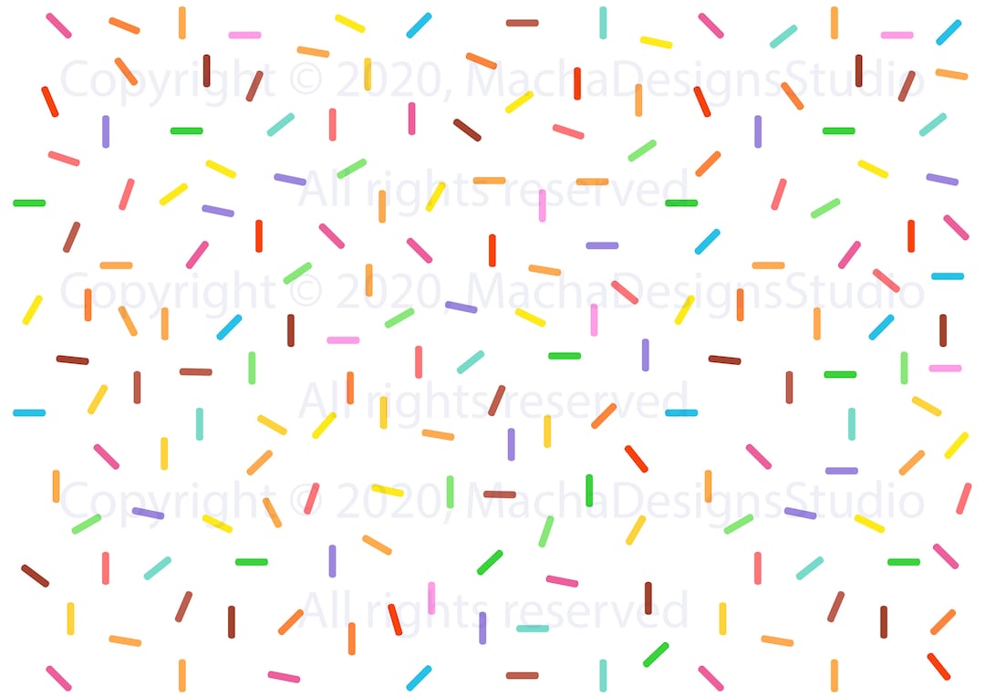 Sprinkle Pattern SVG, Instant Download, Sprinkle SVG, Donut Sprinkles ...