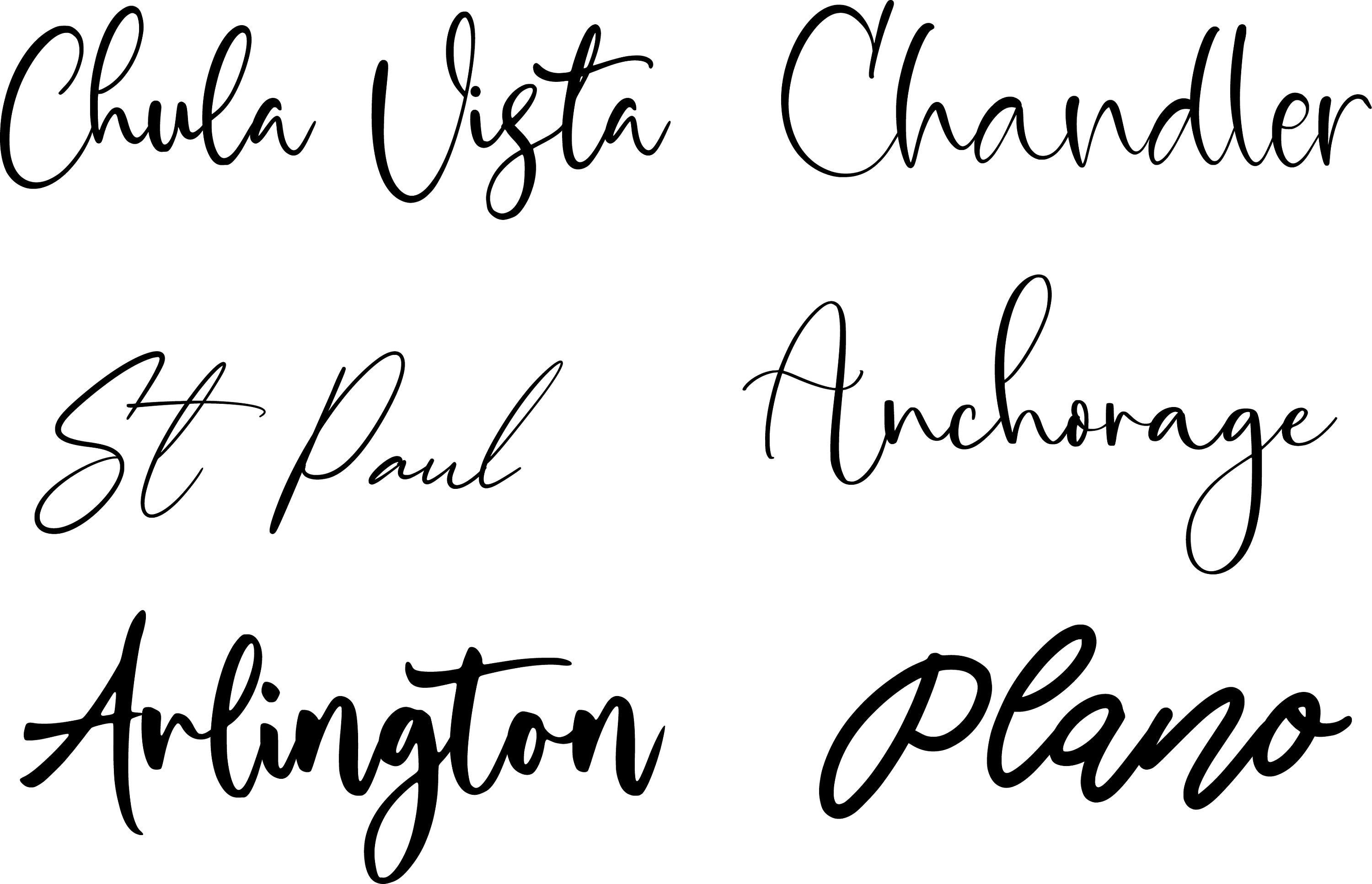 Calligraphy Fonts SVG Cursive Font SVG Handwritten Font SVG - Etsy ...