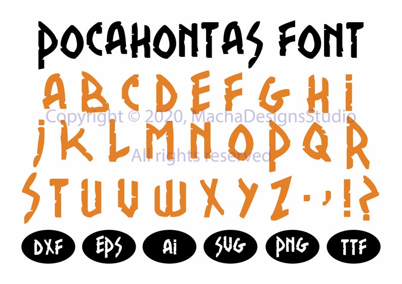 Pocahontas Font SVG Pocahontas Alphabet SVG Disney Font SVG | Etsy