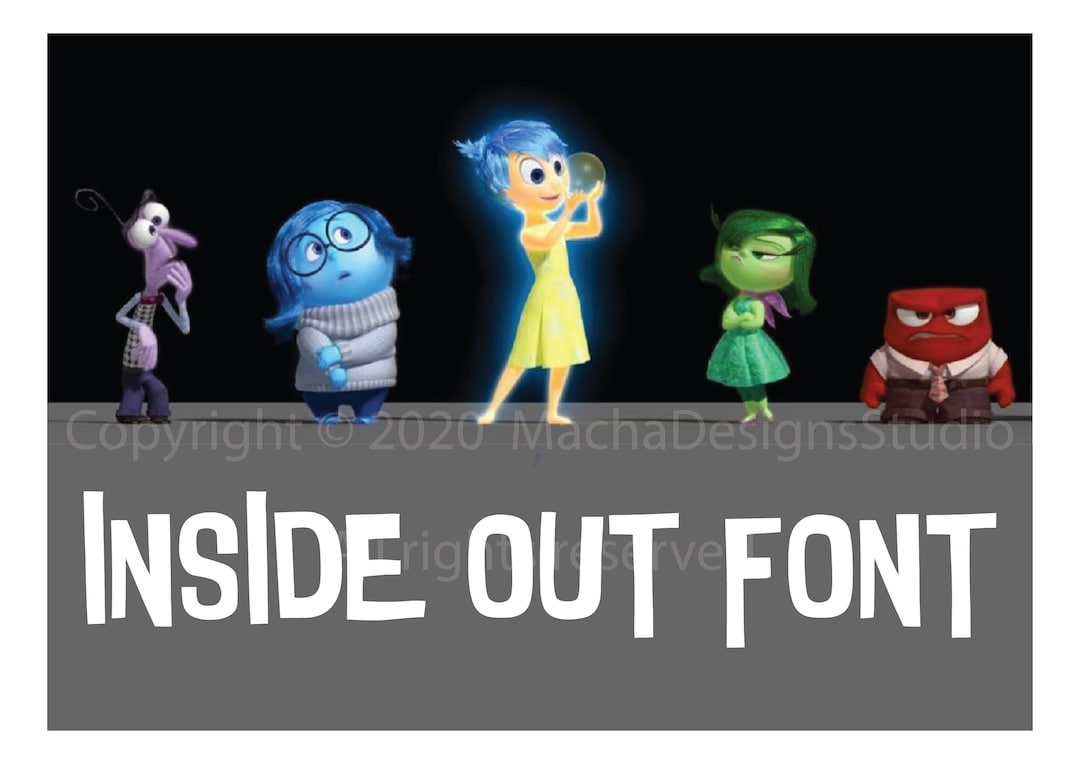 Inside Out Font SVG Inside Out Alphabet SVG Font SVG - Etsy Australia