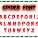 Spider Font SVG: Halloween Alphabet Clipart (TTF, SVG) - Etsy