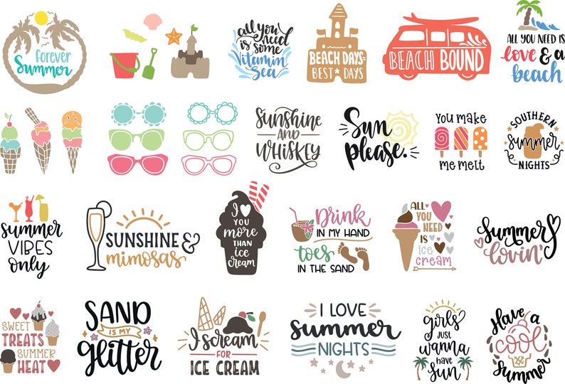 Summer SVG Bundle: 2500+ Vacation Designs (digital Download) - Etsy