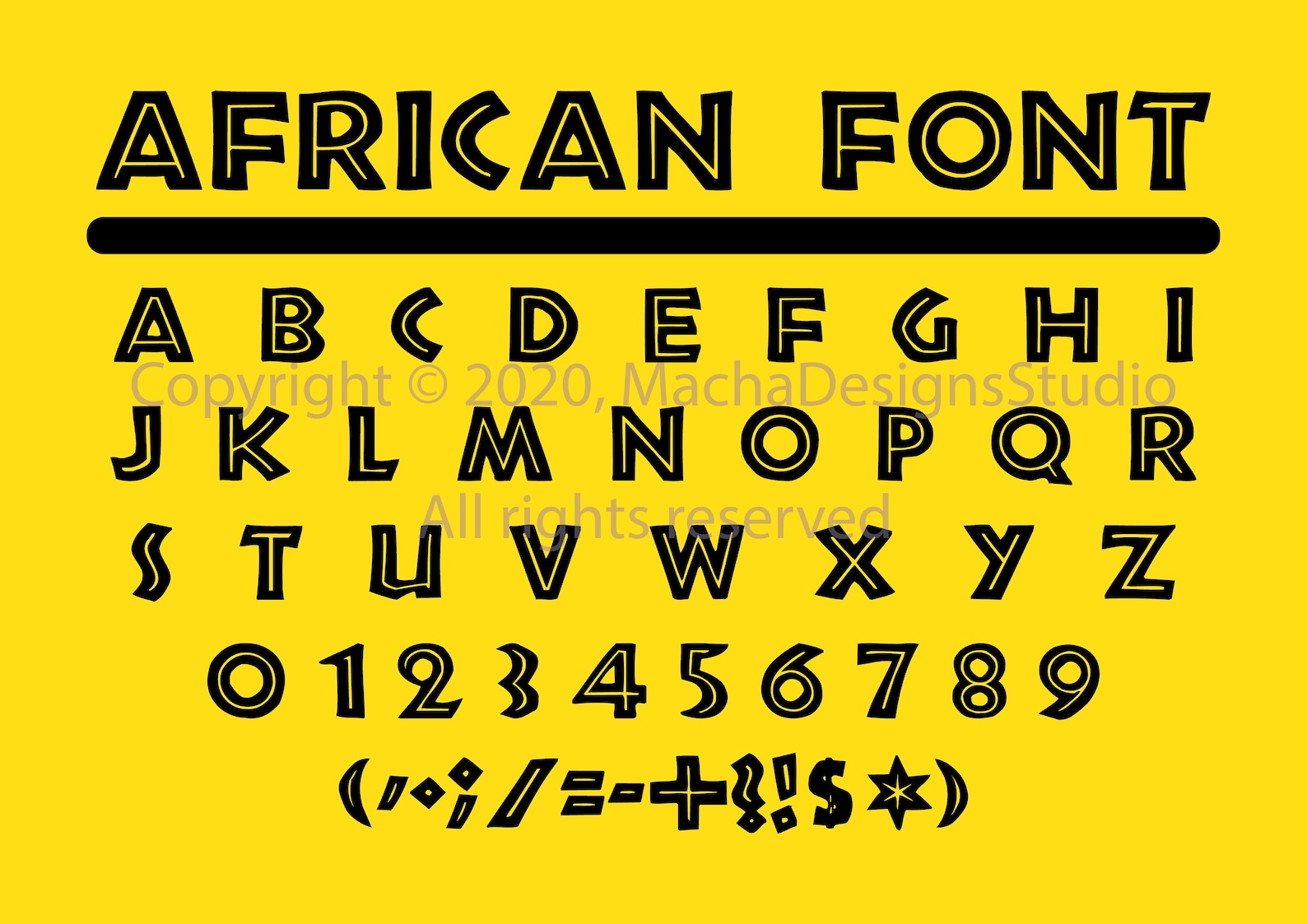 African Font SVG African Alphabet SVG Font SVG Silhouette - Etsy Canada