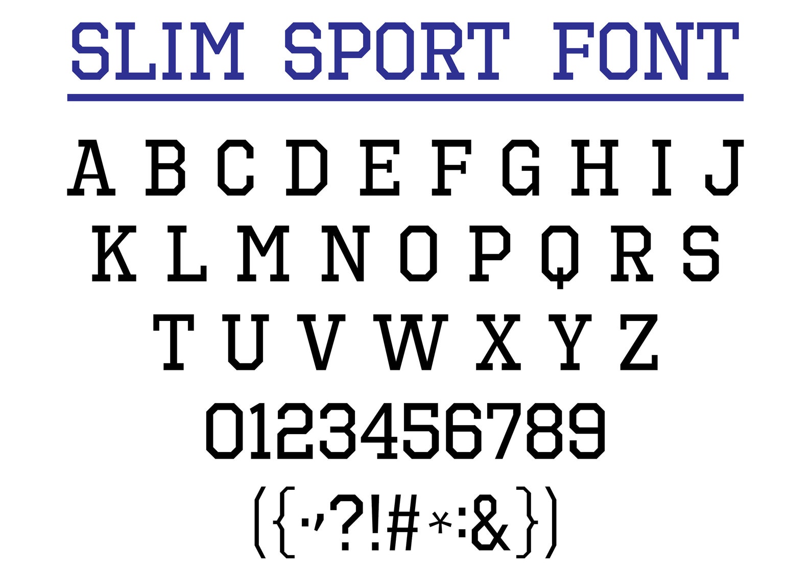 Slim Sport Font SVG: Football Varsity Alphabet (TTF, SVG) - Etsy UK