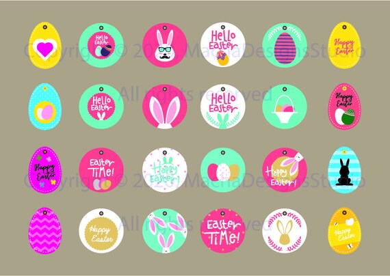 Easter Tags SVG Bundle Easter Tag SVG Easter SVG Instant - Etsy
