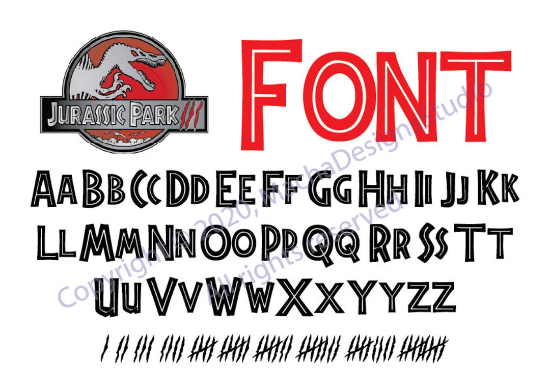 Jurassic Park Font SVG, Jurassic Park Alphabet SVG, Instant Download ... Jurassic Park Font SVG, Jurassic Park Alphabet SVG, Instant Download ...