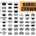 Crown SVG, Crowns Bundle SVG, Instant Download, Queen Crown, Digital ...