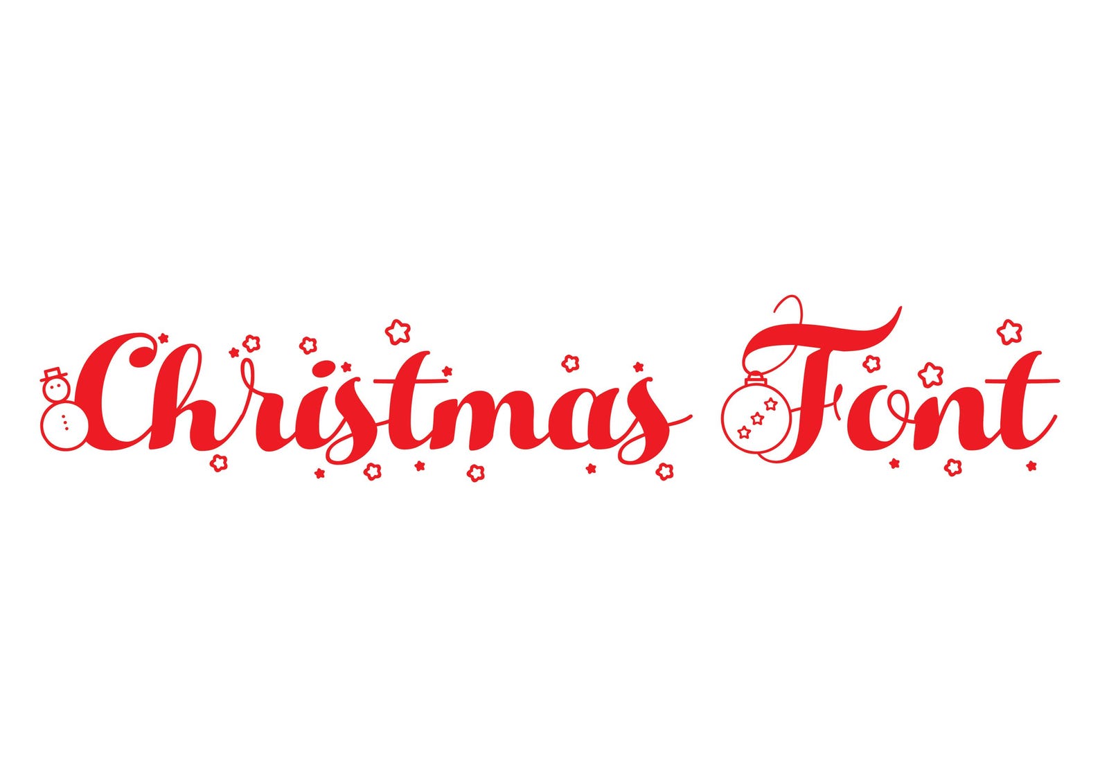 Christmas Font Bundle: Script & Holiday Fonts (instant Download) - Etsy