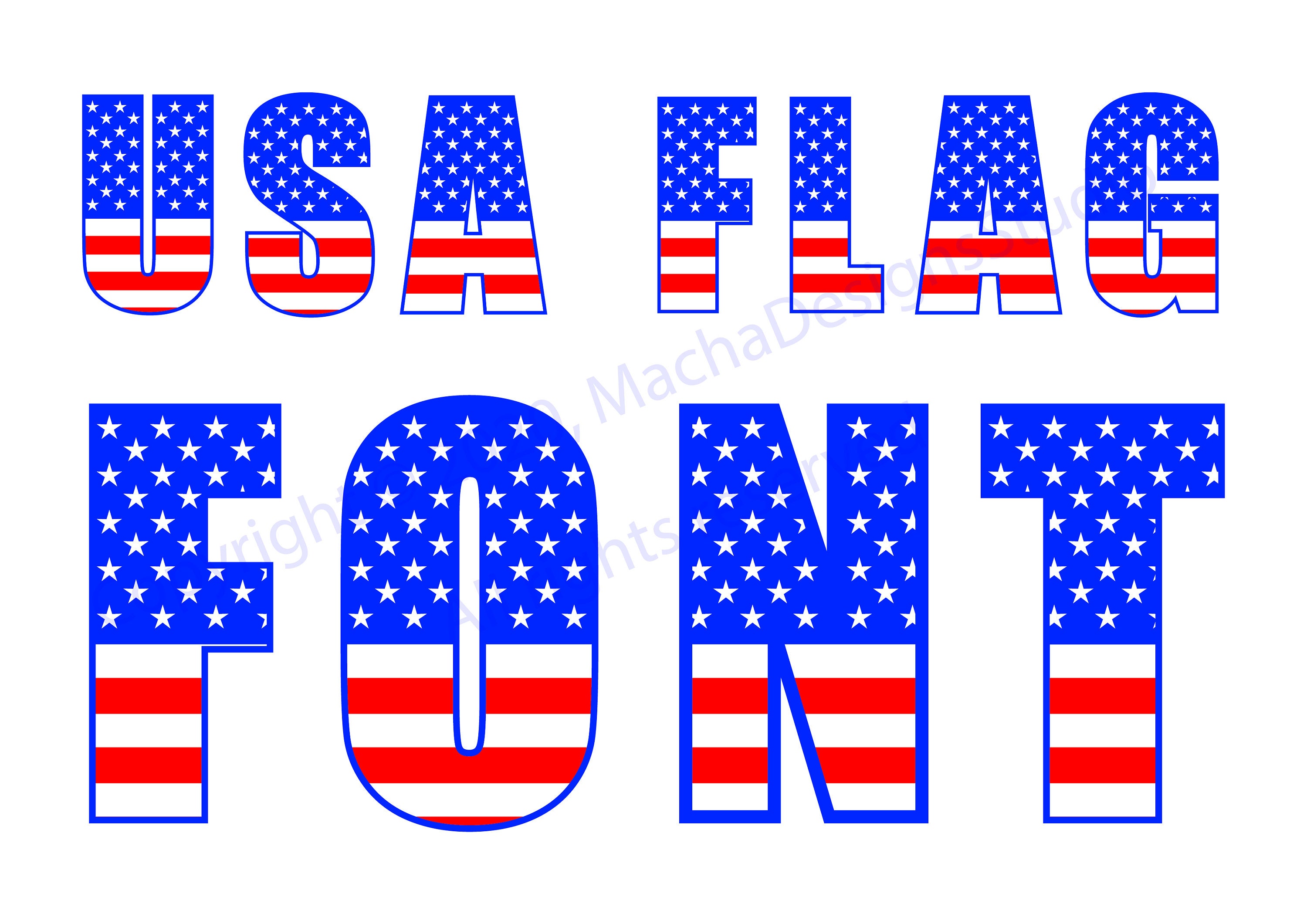 Usa Flag Font SVG, American Flag Font SVG, American Alphabet SVG, Usa ...
