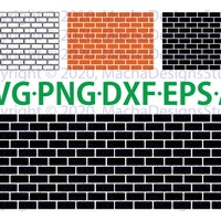 Brick Wall SVG: Background Clipart, Cut File (digital Download) - Etsy