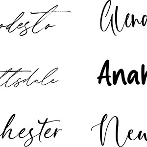 Handwritten Cursive Font Bundle (SVG, PNG, TTF) - Etsy