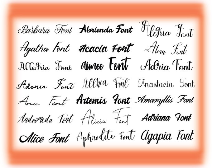 Alphabet Font SVG, Calligraphy Font SVG, Handwritten Script Cricut Svg ...