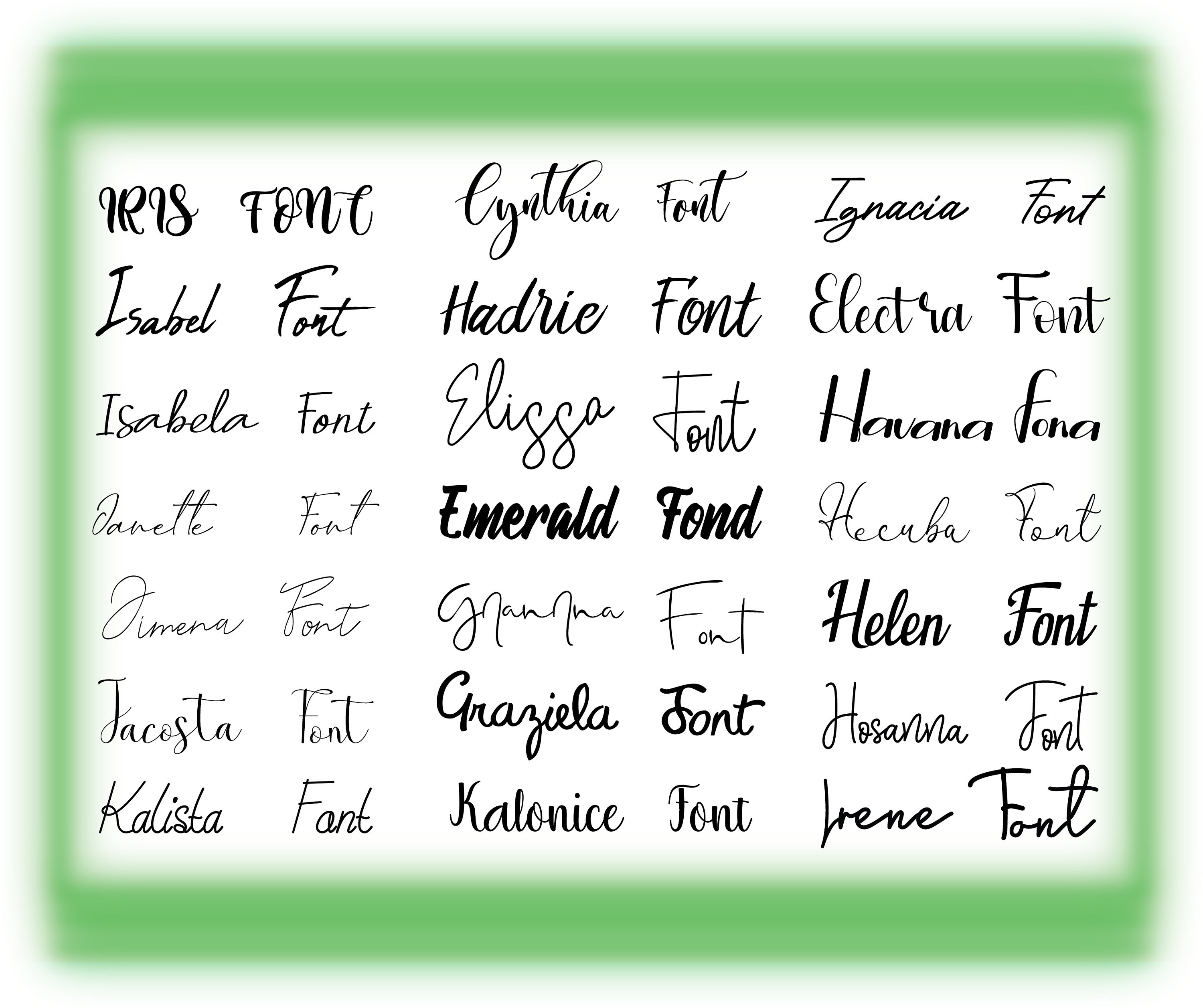 Font 3 Bundle Svg Handwritten Font SVG Font SVG - Etsy